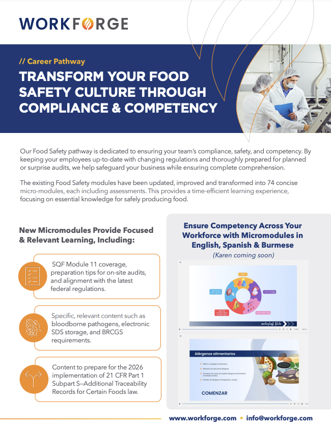 Are you prepared and able to meet food traceability requirements?