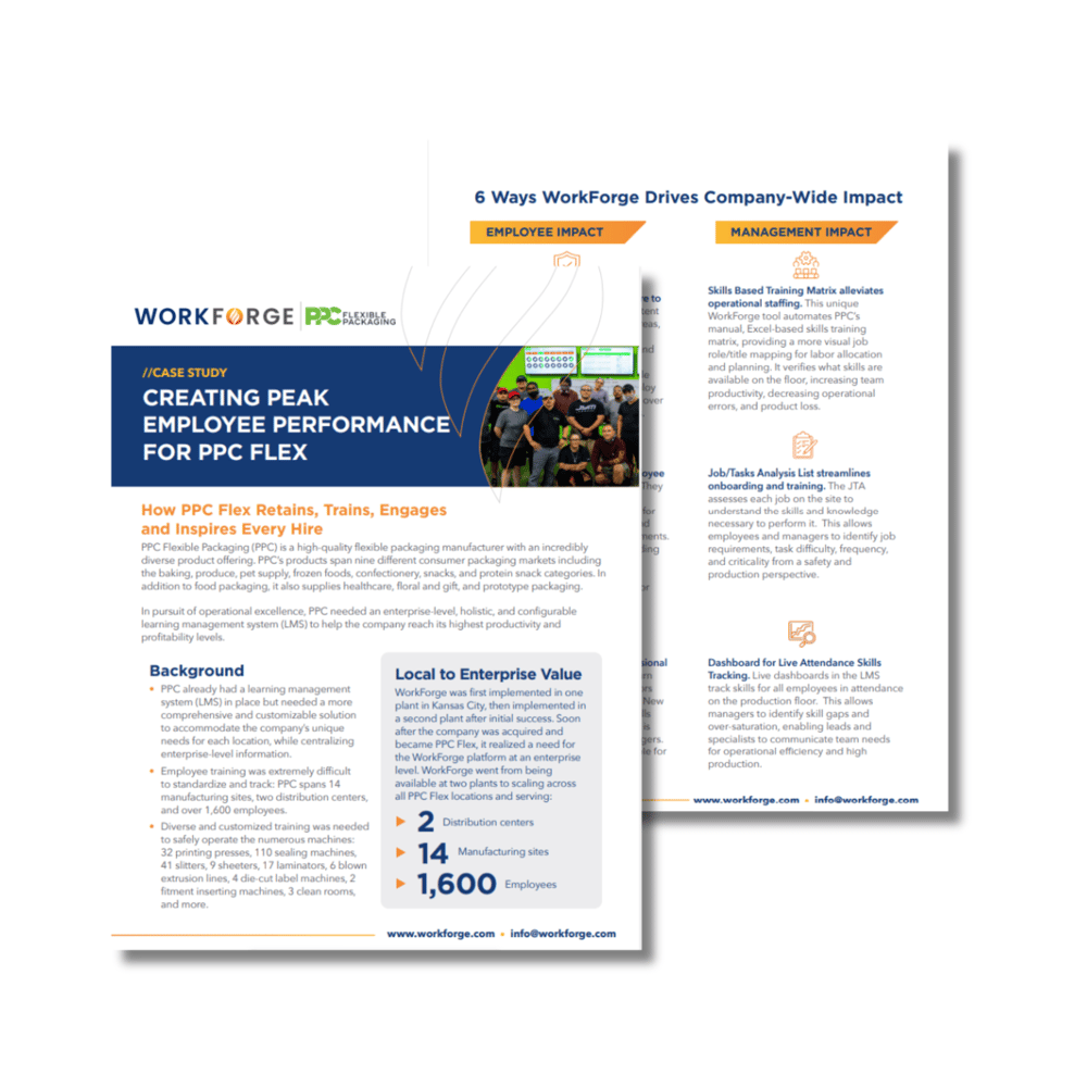 Thought Leadership to Enhance Learning & Development in Food Manufacturing